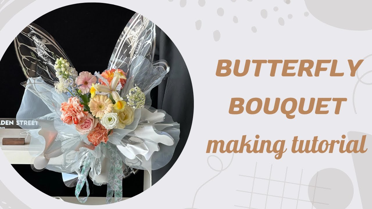 a step by step butterfly bouquet making tutorial