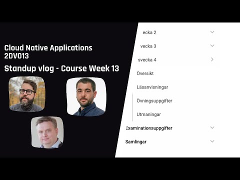 2DV013 - Standup vlog - Course Week 13