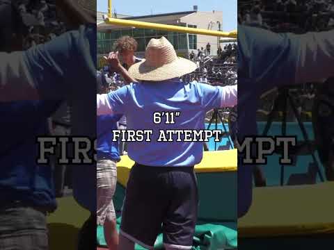 Sophomore jumps 7 feet! AMAZING!!! 2024 CIF-ss D3 Track and Field Finals.