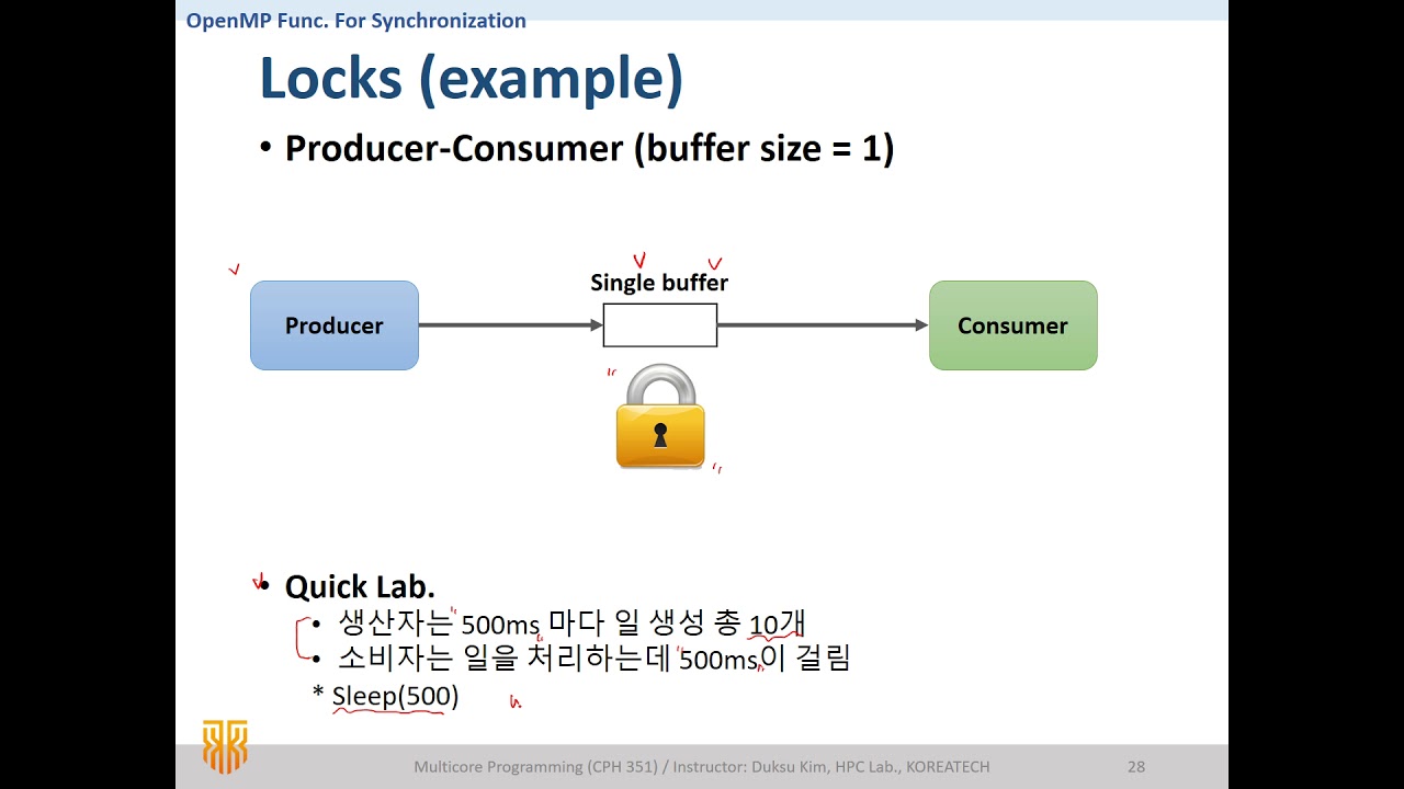 [MP] Introduction to  OpenMP (Week 2-3) - Synchronization / Locking