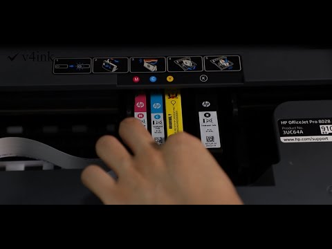 How to install HP 910XL Ink Cartridge into the printer?