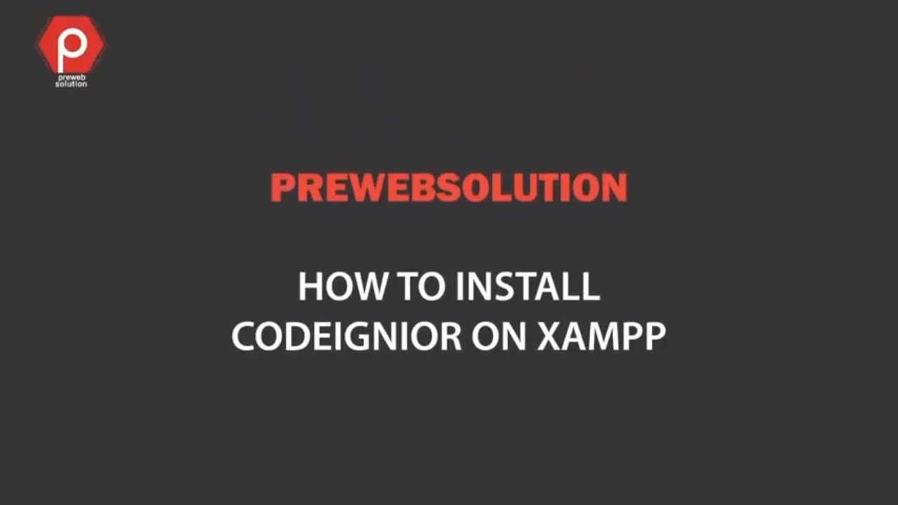 How to setup Codeigniter 3 in localhost with XAMPP