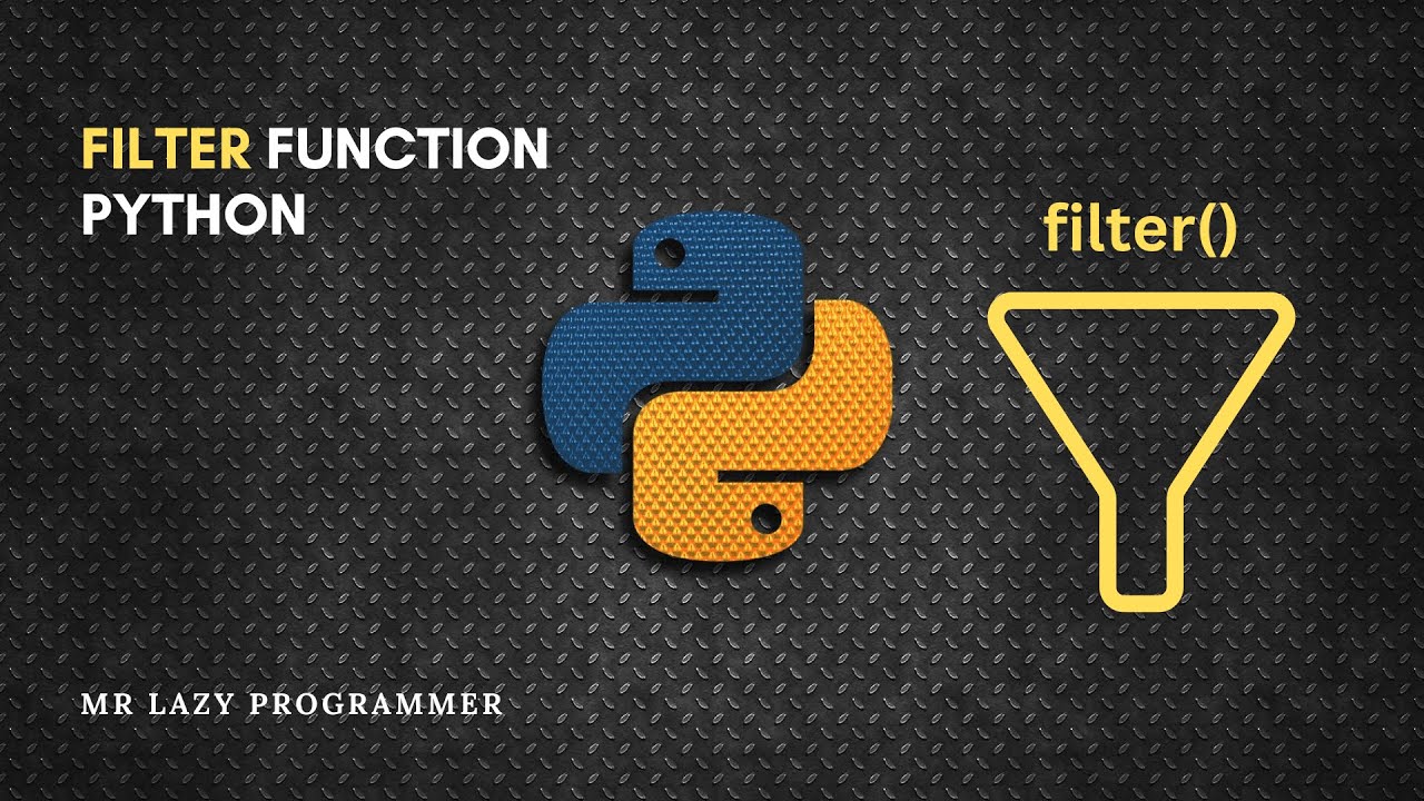 filter() function python |  Python Tutorial | #python #mrlazyprogrammer #mr