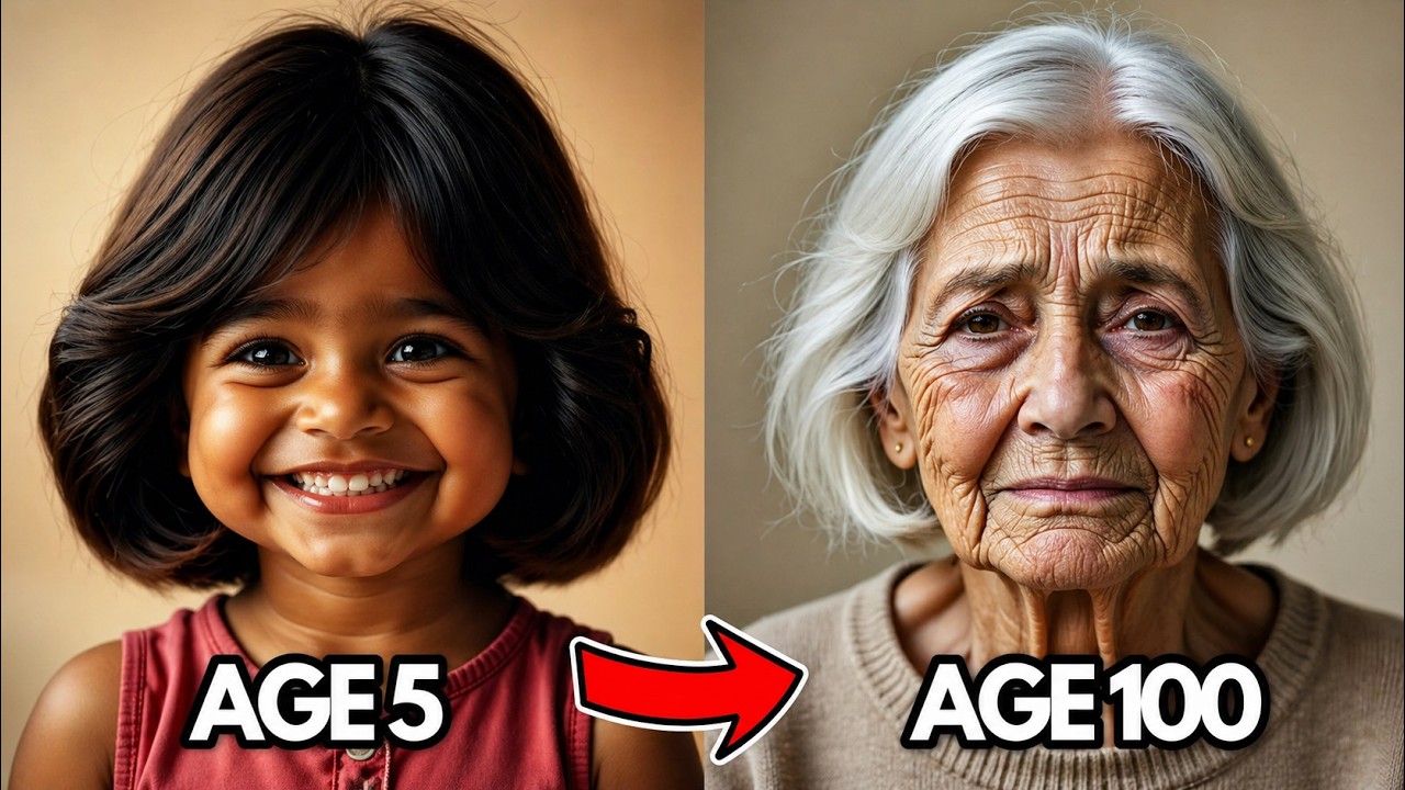 100 Years of Beauty: The Life of an Indian Woman in Minutes | Timelapse with Artificial Intelligence