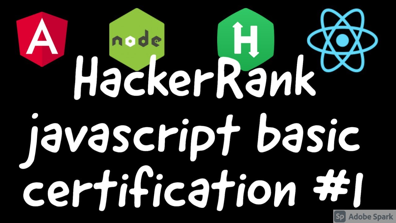 Hacker Rank Javascript Basic Certification #