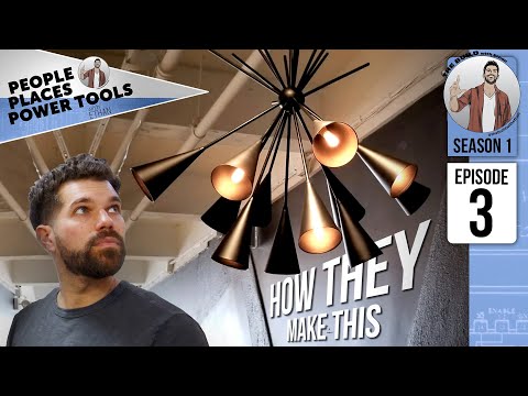 How to POWDER COAT properly, with Blueprint Lighting! [People Places Power Tools with Ethan | S1E3]