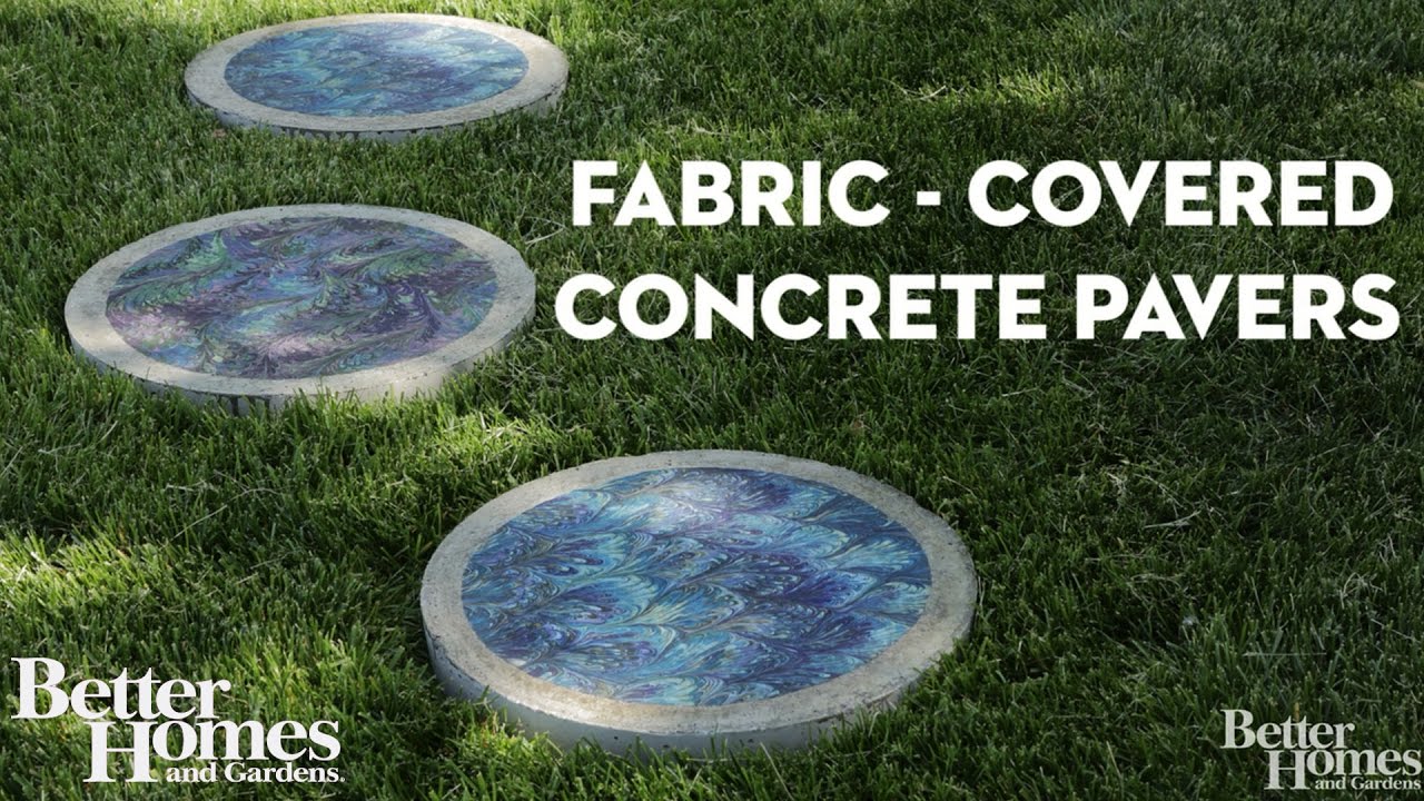 Fabric-Covered Stepping Stones
