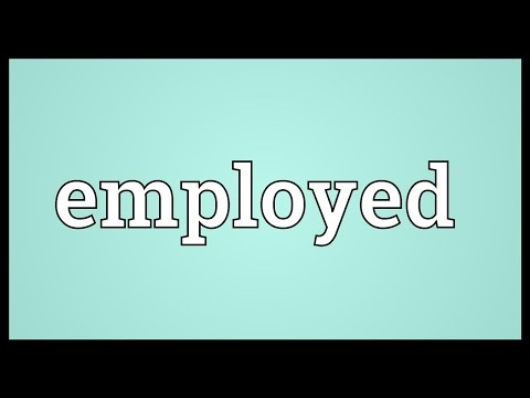 Employed Meaning