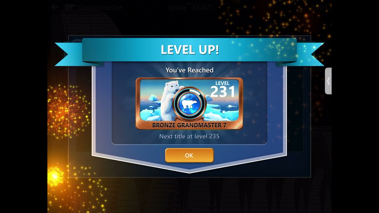2021 - Microsoft solitaire collection （ Bouncing Cards Winning）& Level up 231 (Level up two Leval)