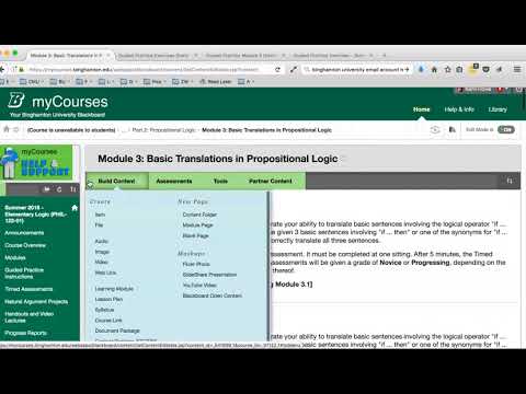 Guided Tour of Blackboard for PHI 122