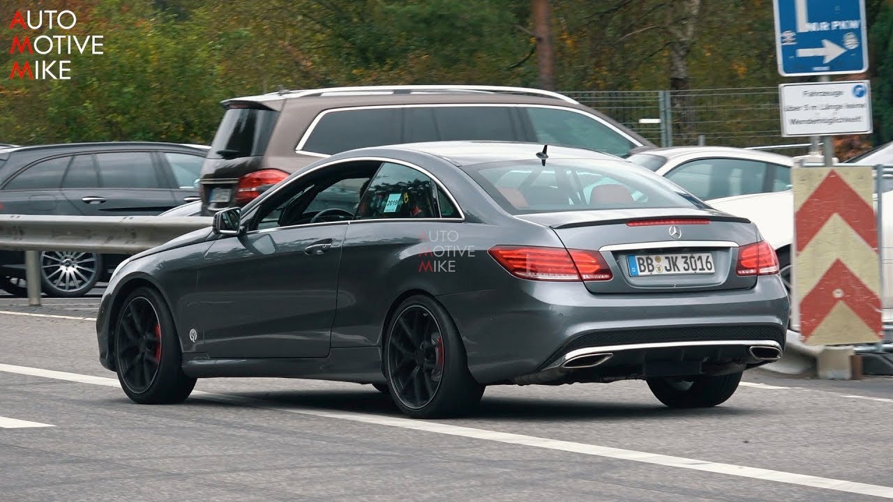 Cheeky Mercedes-AMG Testing New V8 Engine in Old E-Class Coupe C207 ...
