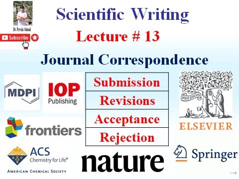 Journal Correspondence / / Submission, Revision, Acceptance and Rejection of Research Articles.