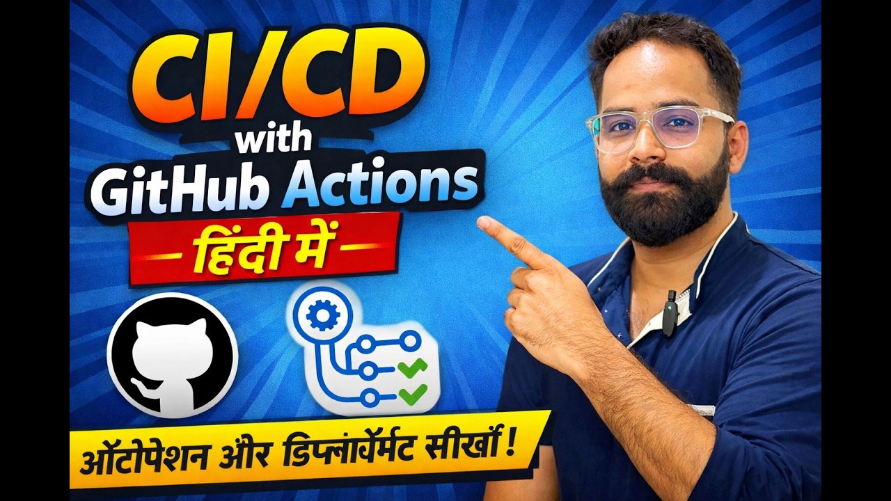 CI/CD with GitHub Actions in Hindi 🔥 | Auto Deploy Website using GitHub Pages 🚀