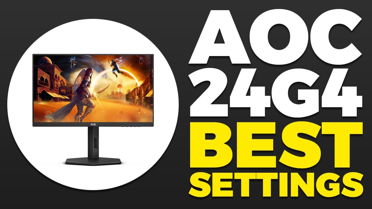 Meilleurs paramètres de l'AOC 24G4