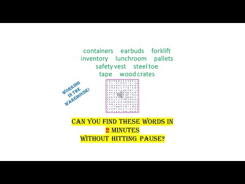 CAN YOU FIND THESE WORDS IN 2 MINUTES?