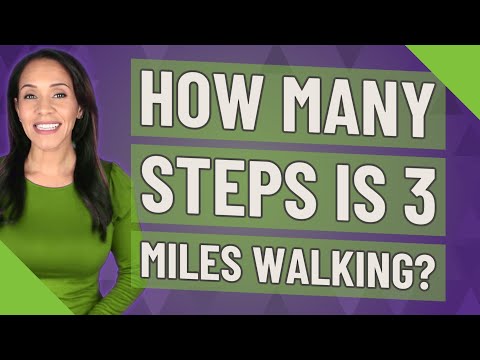 How many steps is 3 miles walking?