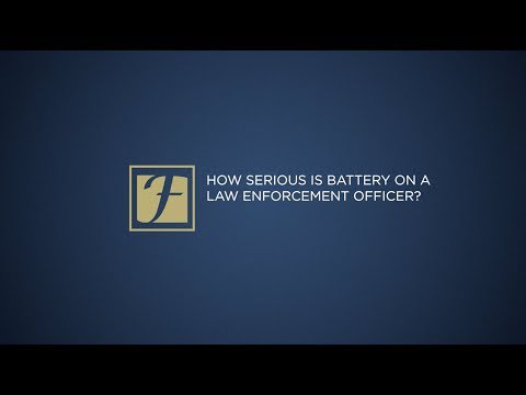 How serious is battery on law enforcement officer?
