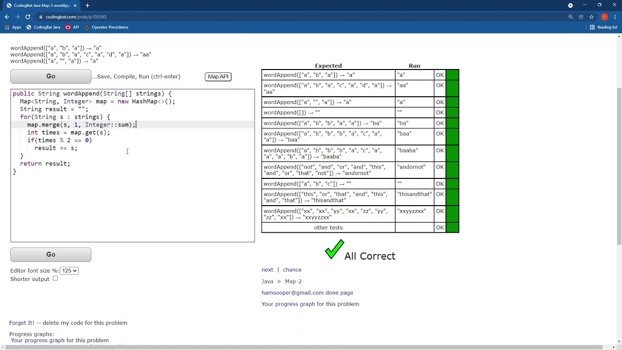 CodingBat Walkthrough: Map-2
