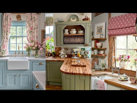 Cozy Cottage Kitchen Inspirations: Transform Your Space with Shabby Chic Charm #kitchen #cottage