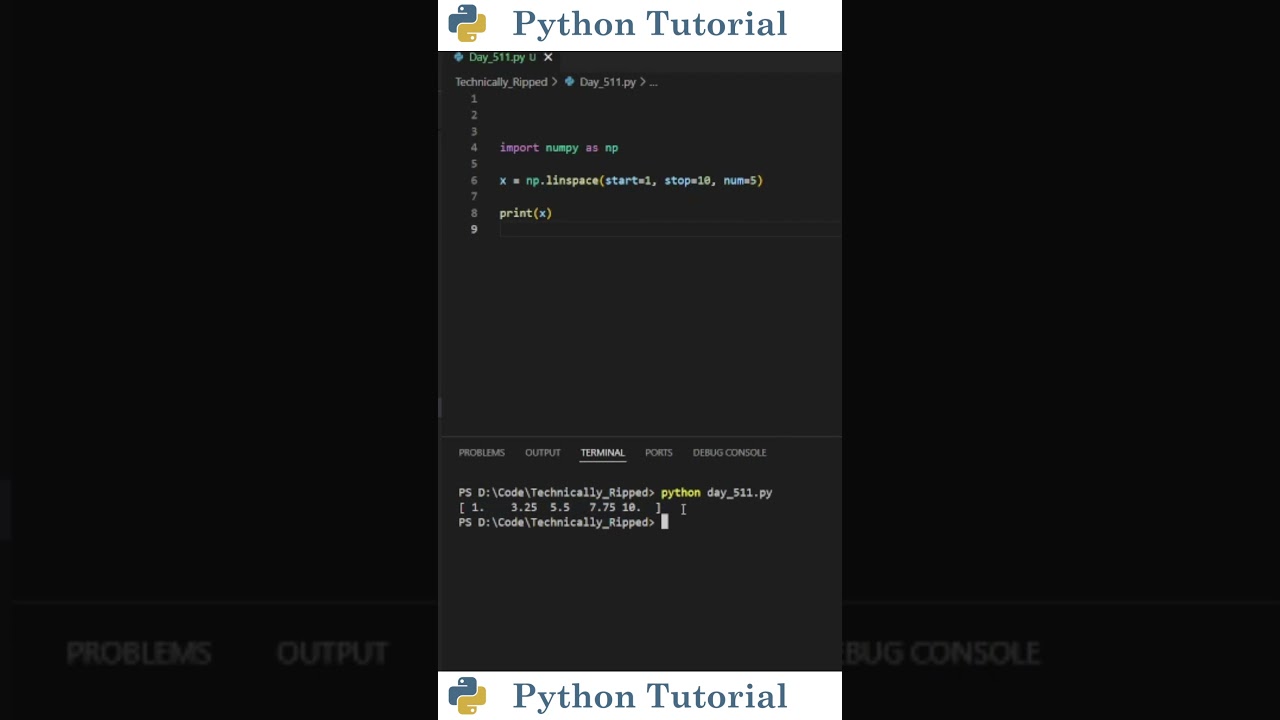 Creating Evenly Spaced Numpy Arrays | Python Tutorial