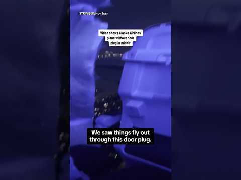 Passengers on Alaska Airlines blowout flight recount experience #shorts