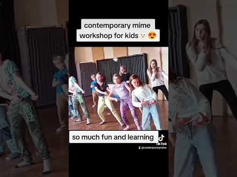 contemporary mime workshop for kids 😊👐🫥💜#havingfun #mime #pantomime #pantomime #learningisfun