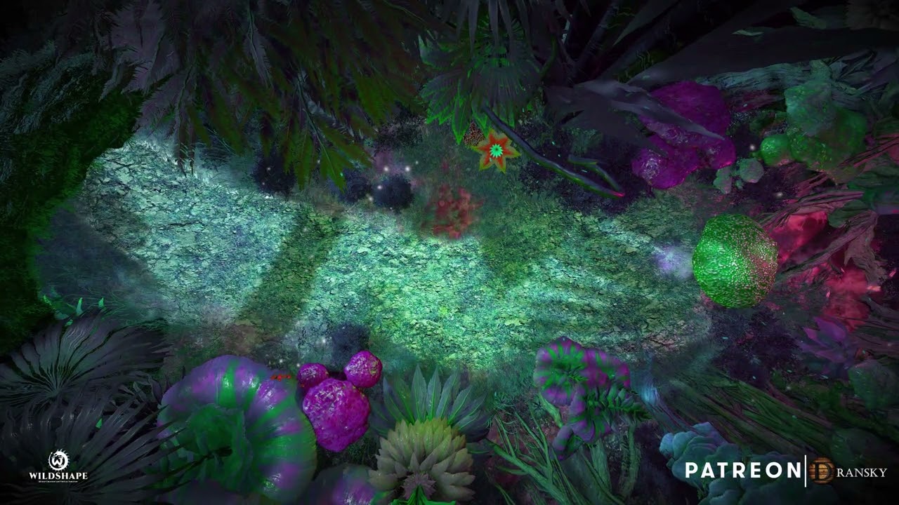 Feywild Path - animated battlemap
