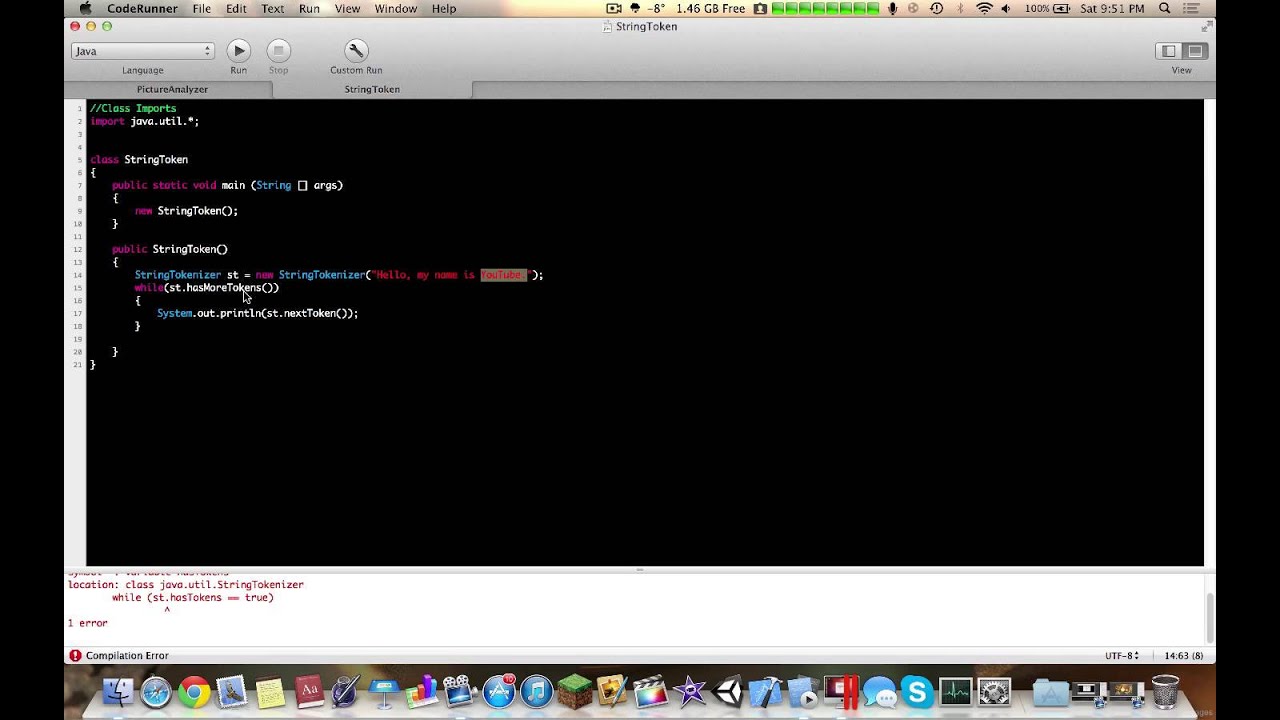 [Java Tutorial]  StringTokenizer - Splitting Sentences to words!