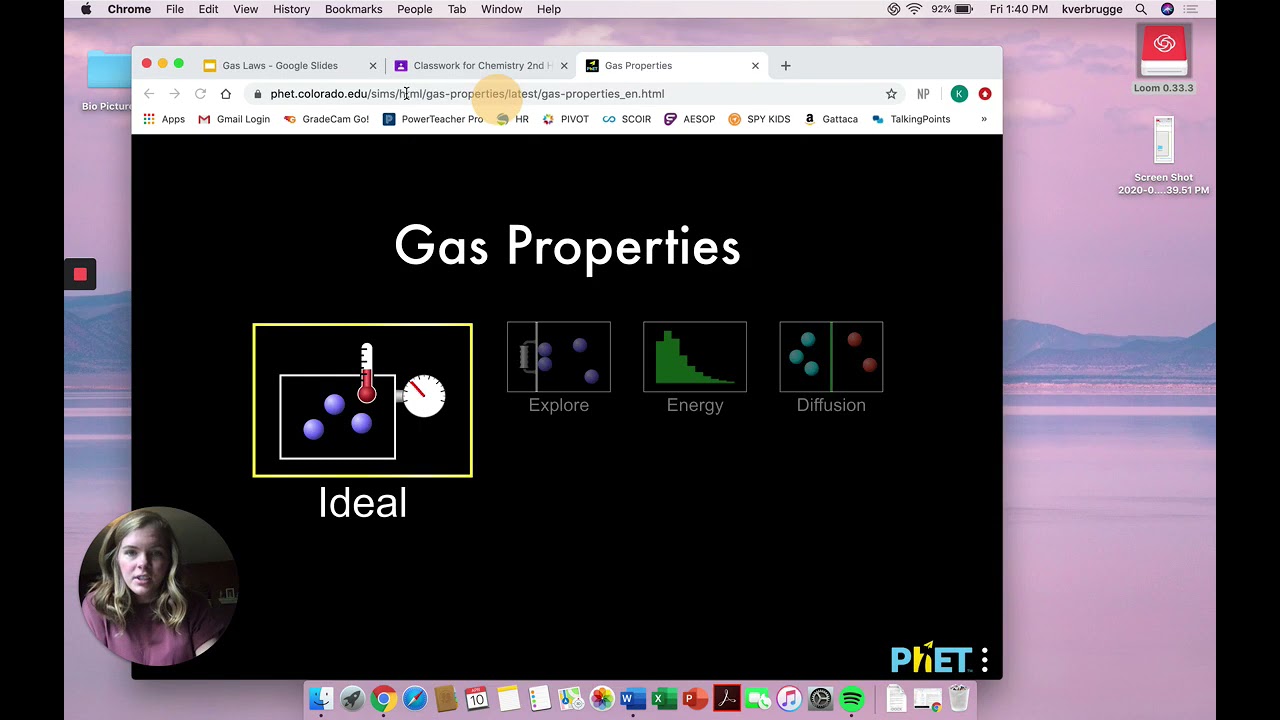 Phet Simulation Explanation Gas Law