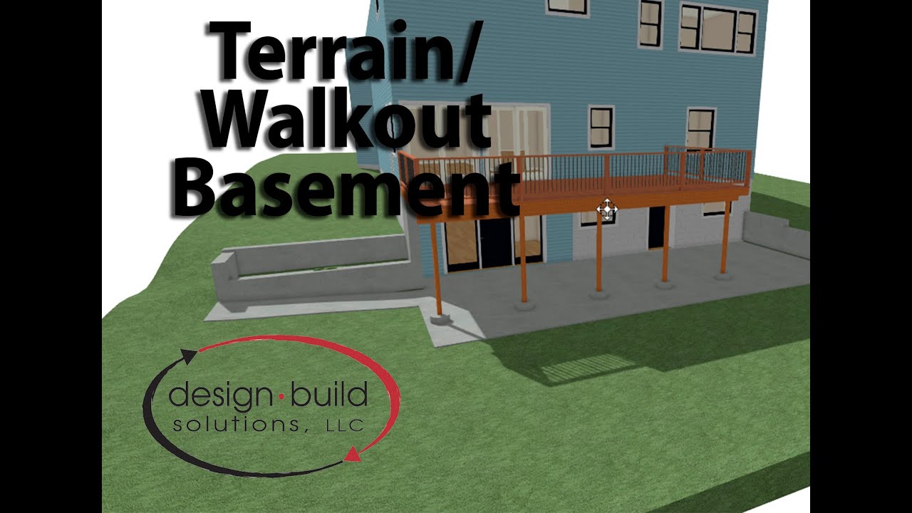 Terrain/Walkout Basement/Retaining Walls | Chief Architect