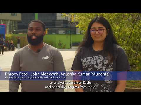 Degree Apprenticeships | BSc Applied Finance with Goldman Sachs