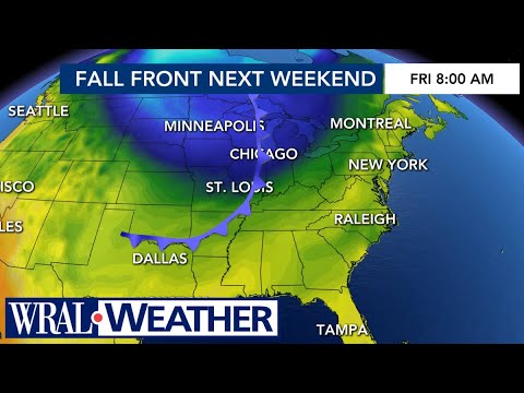 North Carolina Forecast: Cozy Weather & Fall 🍁temps continue, big cool 🌡️ down coming this weekend