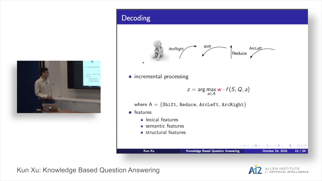 Kun Xu: Knowledge Based Question Answering