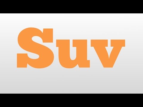 Suv meaning and pronunciation