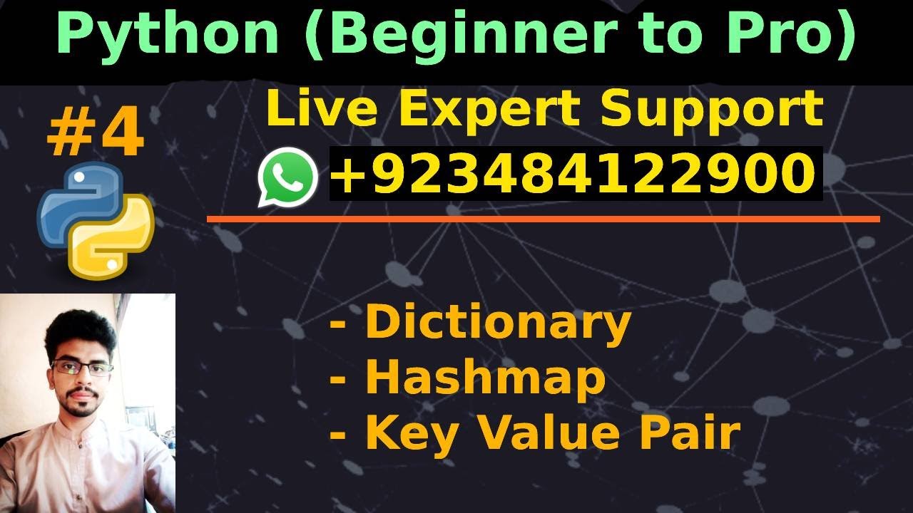 Python tutorials # 4 | Python Dictionaries Tutorial | Key value Pair Concept in Hashmap