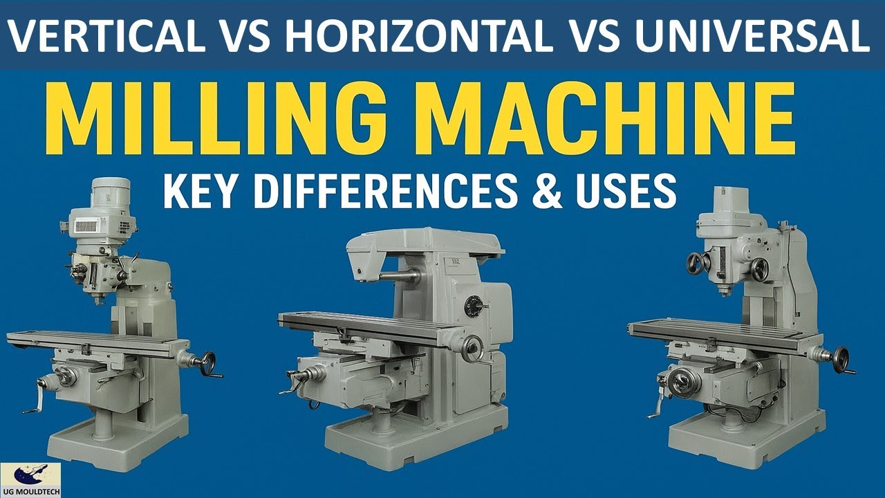 Vertical vs Horizontal vs Universal Milling Machine | Key Differences & Uses
