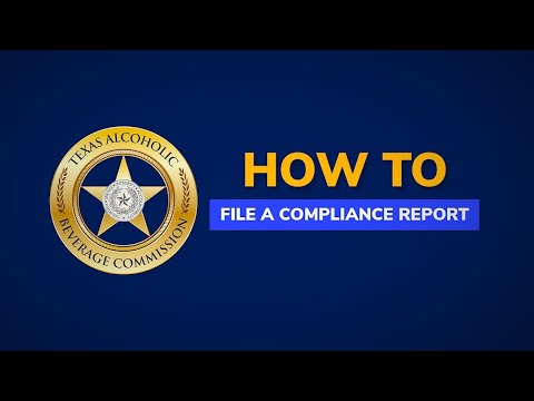 How to File a TABC Compliance Report