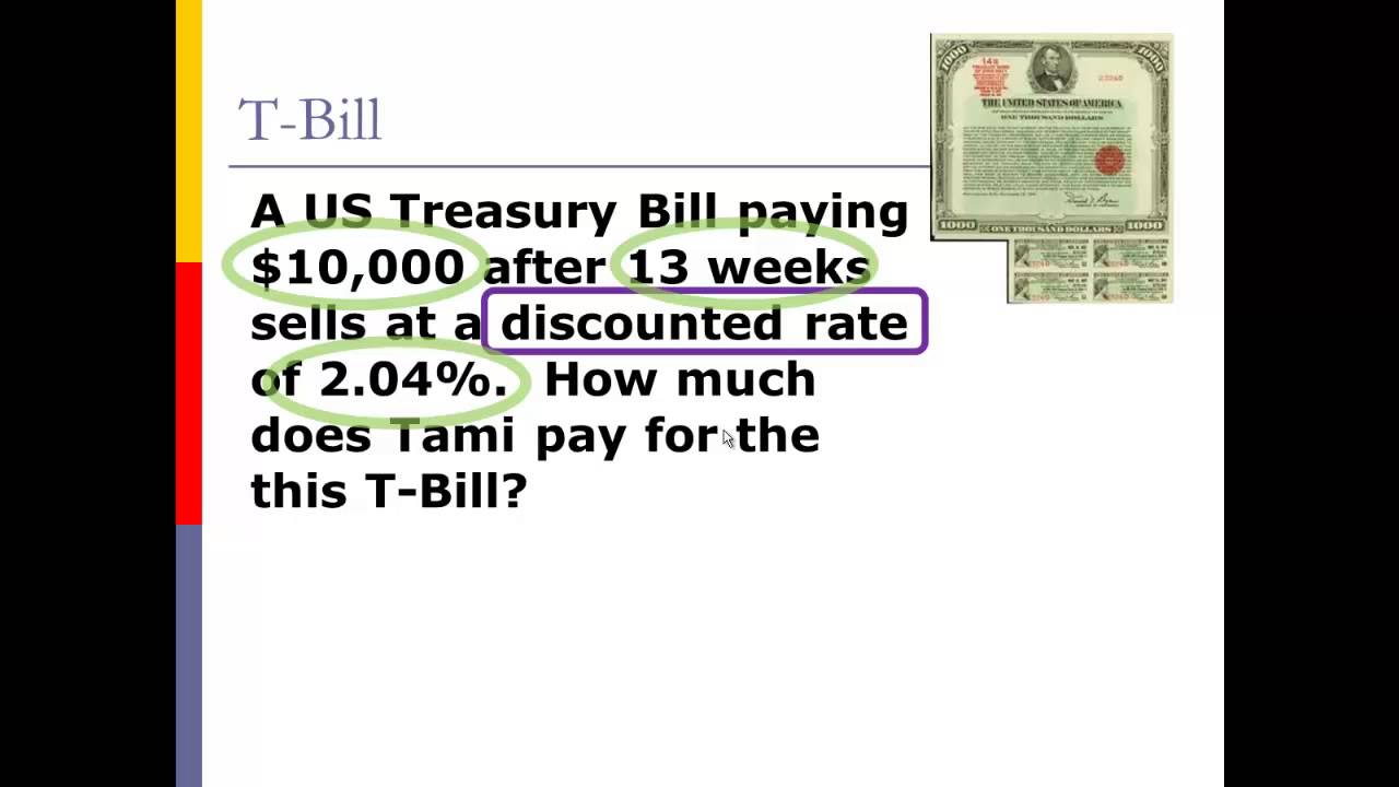 Simple Interest - T-Bills