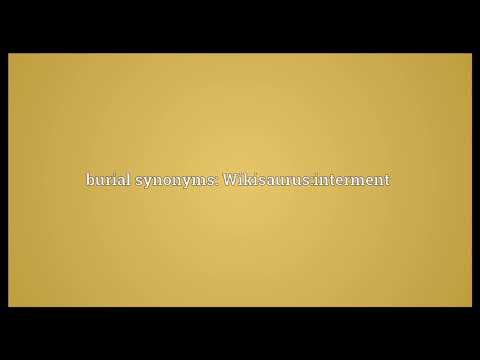 Burial Meaning