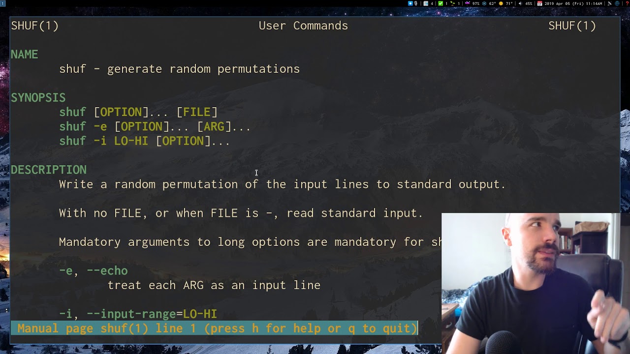 Randomness in Bash and Linux: shuf and $RANDOM XD