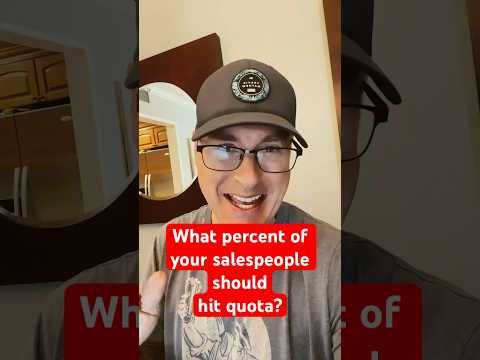 What percent of your salespeople should be hitting quota?