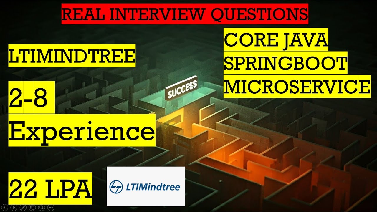 Core Java, Java 8, Spring Boot, Microservice Interview Questions | LTIMindtree | Real Interview