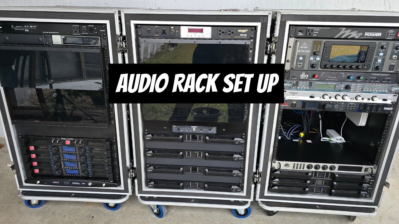 SOUND SYSTEM AUDIO RACK SET UP