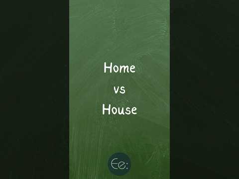 Home vs House 🏠 What’s the Difference? by English explained #words #difference #meaning #explained