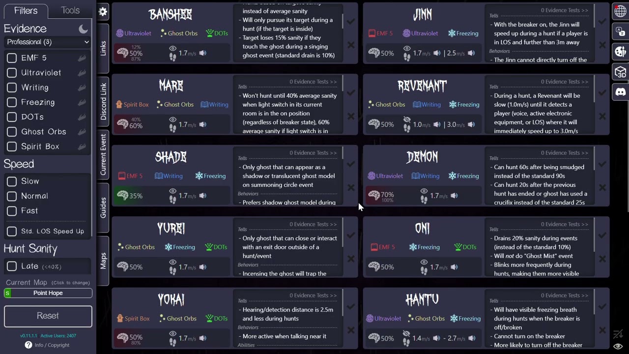 Phasmophobia Cheat Sheet phasmo lovers comment below