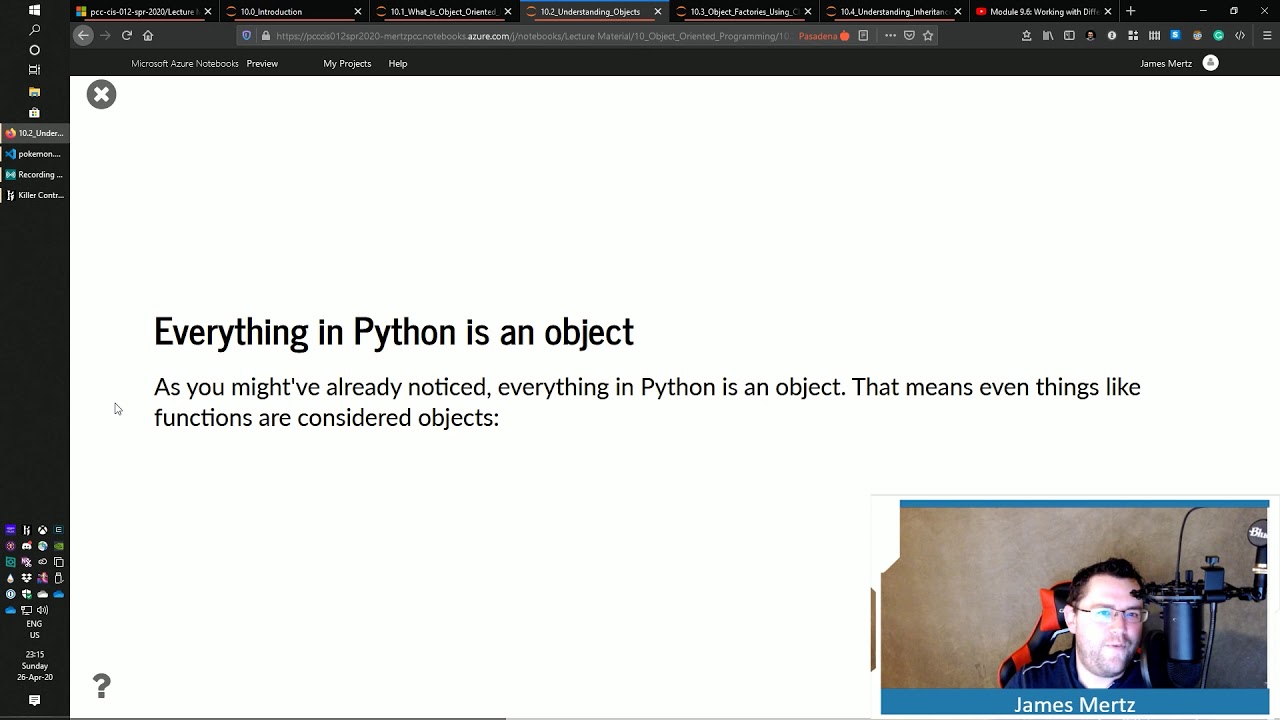 Module 9.2:  Understanding Objects