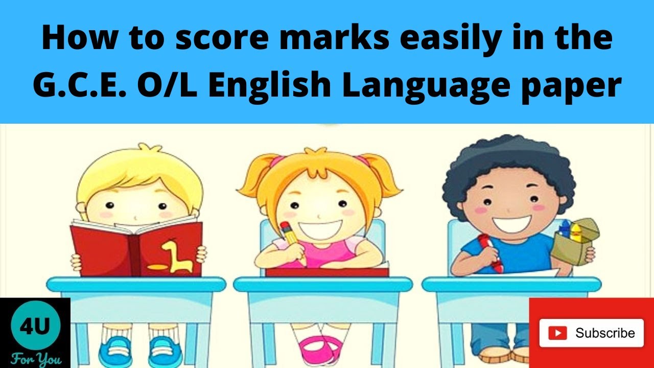 How to Score marks easily in the G. C. E. O/L English Language paper 2019 Part 1