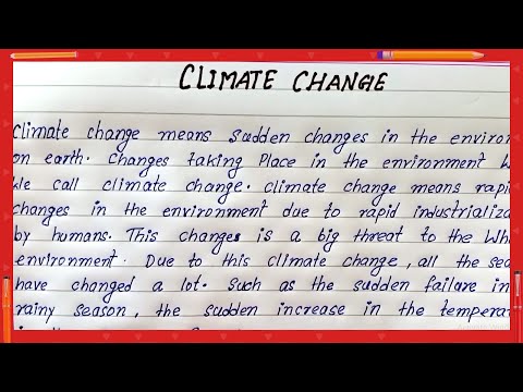 write essay on climate change | how to write essay on climate change | simple easy english essay