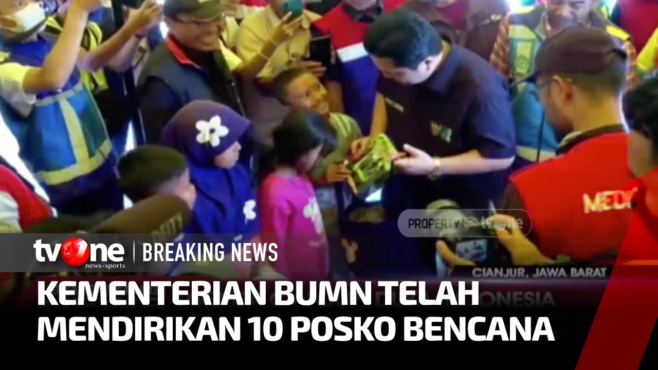 Erick Thohir Tinjau Posko Penungsian di Desa Limbangsari | tvOne