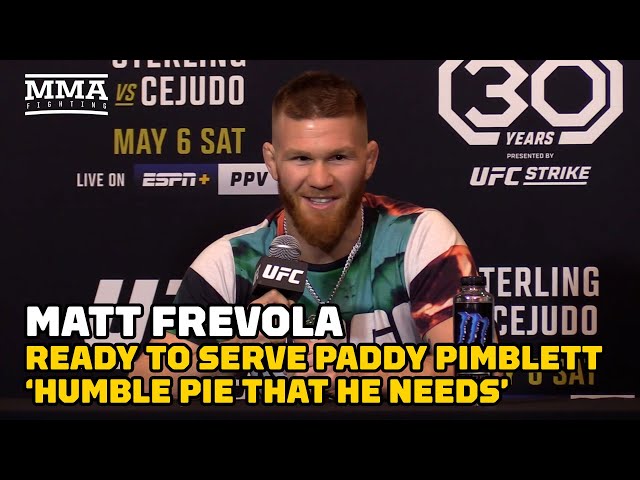 UFC 288: "He's a wild man right now" - Matt Frevola looks back at ...